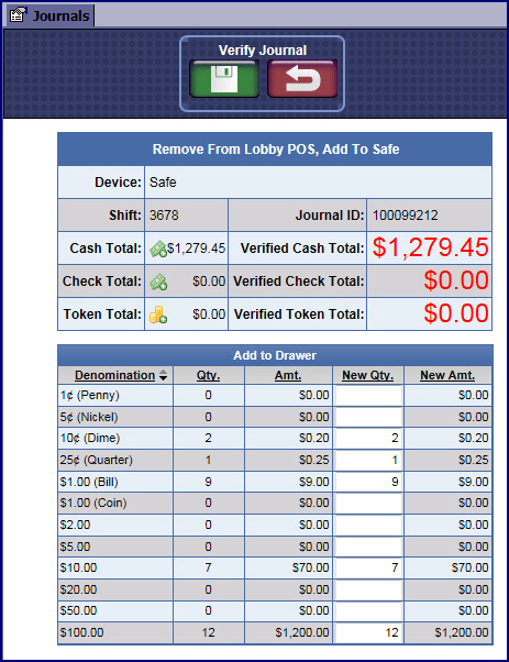 Verify Close Pos Shift